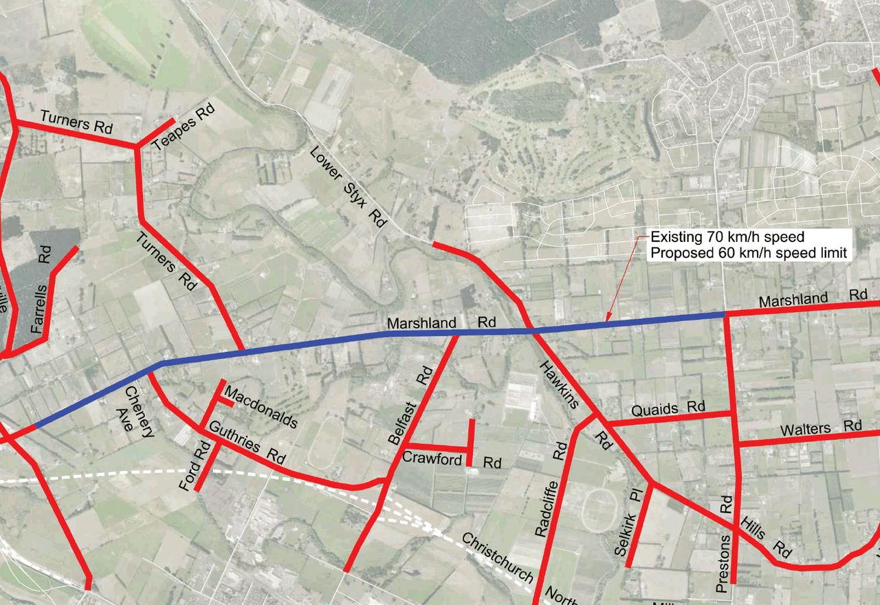 Boards recommend reduced speed for Marshland Rd – Think Papanui